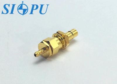China SMB Male RF Coaxial Connector – Threaded Mount, Compatible with RG178/U Cable for sale
