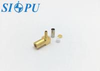 China SMB Female RF Coaxial Connector – Right-Angle, Compatible with RG316/U Cable for sale