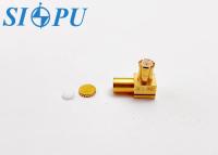 China Right-Angle MCX Male RF Coaxial Connector – For No. 2 Semi-Rigid / Semi-Flexible Cable for sale