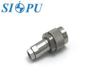 China TNC Male RF Coaxial Connector – Self-Locking Plug (Radially Meshing), Slate Finish, Compatible with RG142B/U Cable (Model: TNC-J5-ZS) for sale