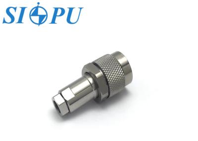 China TNC Male RF Coaxial Connector – Self-Locking Plug (Radially Meshing), Slate Finish, Compatible with RG142B/U Cable (Model: TNC-J5-ZS) for sale