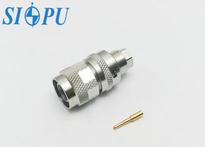 China TNC Male RF Coaxial Connector – Straight Plug, Self-Locking, Salt Spray Resistant, Compatible with TRF-58 Cable (Model: TNC-J58-TZS-TI) for sale