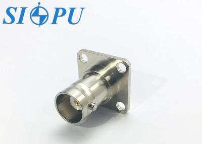 China BNC Female RF Coaxial Connector – Flange Mount, for 2# Semi-Rigid/Semi-Flexible Cable for sale