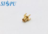 China MCX Female RF Coaxial Connector – Straight Type, PCB Solder Mount for sale