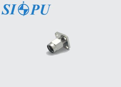 China SMA Male RF Coaxial Connector – Microstrip Type, Four-Hole Flange Mount, 18GHz for sale