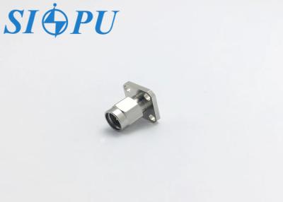 China SMA Male RF Coaxial Connector – Flange Mount, Stainless Steel, for Microstrip, 18GHz for sale