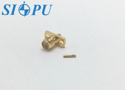 China SMA Female RF Coaxial Connector – Flange Mount Receptacle, 18GHz for sale