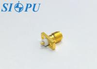 China SMA Female RF Coaxial Connector – Microstrip Type, Flange Mounted, 18GHz for sale