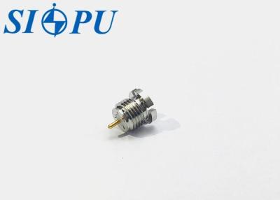 China SMP Male RF Coaxial Connector – Light Detent, Microstrip Type, Thread Mounted for sale