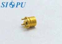China SSMP Male RF Coaxial Connector – PCB Solder Type with Glass Sintering for sale
