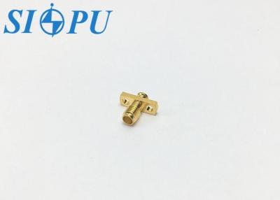 China Precision SSMA Female Flange Connector for 2.2mm Semi-Rigid/Semi-Flex Cable for sale