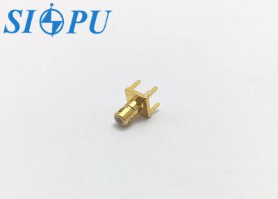 China SSMB Male RF Coaxial Connector – Straight Type, PCB Solder Mount for sale