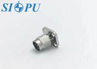 China SMA Female RF Microwave Connector – Microstrip Type, Stainless Steel, Flange Mount, 18GHz for sale