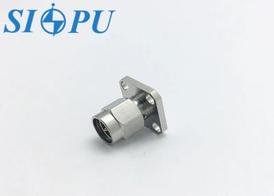 China SMA Female RF Microwave Connector – Microstrip Type, Stainless Steel, Flange Mount, 18GHz for sale