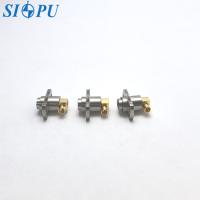 China SBMA Female Right-Angle RF Coaxial Connector – Flange Mount, Compatible with 2# Semi-Flexible or Semi-Rigid Cable for sale