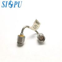 China SMA Male Right-Angle RF Cable Assembly (SFT-50-2-1, Semi-Steel, Solder Type) for sale