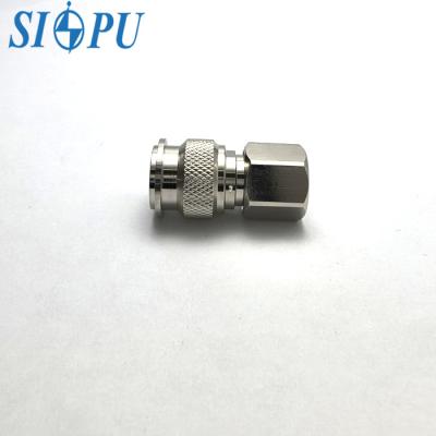China TNC Straight Male RF Adapter – Compatible with RG142/U Coaxial Cable, Safety Hole Design for sale