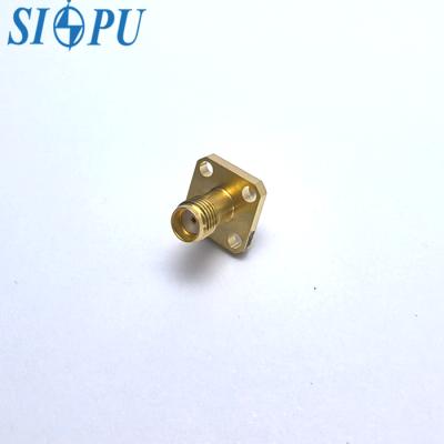 China SMA Female Flange-Mounted RF Coaxial Socket for sale