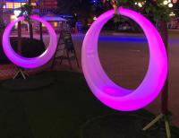 China high quality LED remote control luminous swing, rotational molding led swing for sale