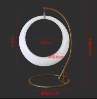 China high quality LED remote control luminous swing, rotational molding led swing for sale