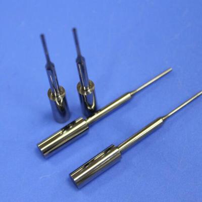 China Φ1.2mm x 55mm Precision Cemented Carbide Punch and Die Tungsten Pins with 88-92 HRA Hardness and 3200-3800 MPa Bending Strength for sale