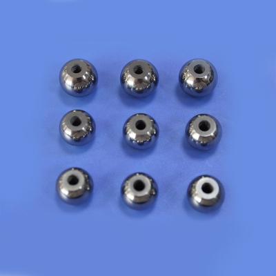 China Tungsten Carbide Internal Threaded Hard Metal Valve Ball ±0.01mm Tolerance 900°C Heat Resistance for sale