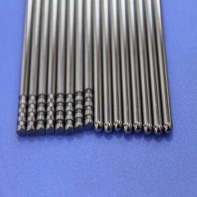 China 375mm Length Tungsten Carbide Valve Pin with Spherical Tip R1.5mm for High Wear Resistance in Hot Runner Systems for sale