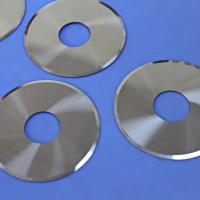 China Ø60mm Tungsten Carbide Circular Slitting Blade 0.5mm Ultra-Thin with 17° V-Edge for Precision Film and Foil Cutting for sale