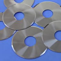 China Ø60mm Tungsten Carbide Circular Slitting Blade 0.5mm Ultra-Thin with 17° V-Edge for Precision Film and Foil Cutting for sale