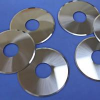 China Ø60mm Tungsten Carbide Circular Slitting Blade 0.5mm Ultra-Thin with 17° V-Edge for Precision Film and Foil Cutting for sale