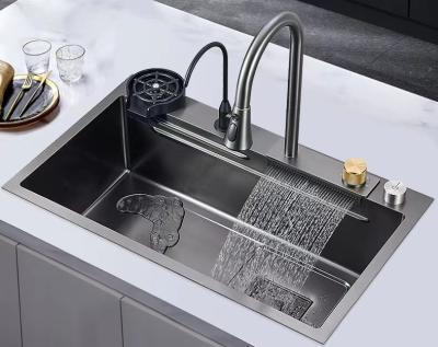 China Kitchen Stainless Steel Single Bowl Sink 750 X 450 mm Topmount Installation for sale