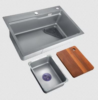 China Polished Corner Stainless Steel Kitchen Sink 18G Gauge for Compact Kitchens for sale