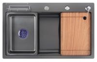 China Kitchen Nano Large Single Basin Sink Stainless Steel Topmount Installation for sale