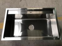 China 12MM Stainless Steel Single Bowl Sink Wire Drawing Household Kitchen for sale