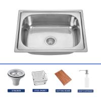 China Customizable Single Bowl Stainless Steel Undermount Kitchen Sink for sale