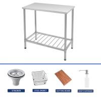 China Rust Resistant Corner Stainless Steel Kitchen Sink Freestanding Easy to Install for sale