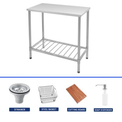 China Rust Resistant Corner Stainless Steel Kitchen Sink Freestanding Easy to Install for sale