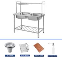 China Top Mount Stainless Steel Sink Stand With 1 Bowl And Rust Resistant for sale