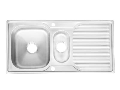 China Bowl Dimensions 30 X 17 Inches Apron Stainless Steel Kitchen Sink Anti Corrosion Steel for sale
