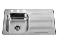 China 18 Gauge Stainless Steel Double Bowl Sink with Sound Dampening and Drainer for Long-lasting Durability in traffic Areas for sale