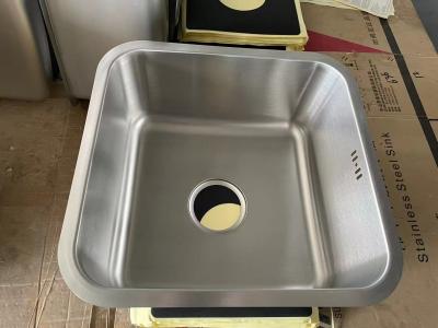 China 40*40cm Square Single Bowl Undermount Sink Easy To Install For Cabinet for sale