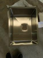 China Square Drain Hole Stainless Steel Single Bowl Sink Topmount Installation Versatile for sale