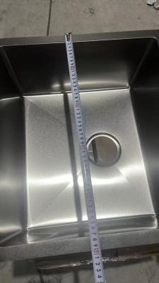 China Handmade Kitchen Sink With Stainless Steel Drainer Single Bowl Sink Square for sale