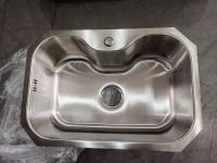 China SUS304 Loft Kitchen Grade Stainless Steel Single Bowl Sink With Corrosion-Resistant Drainer for sale