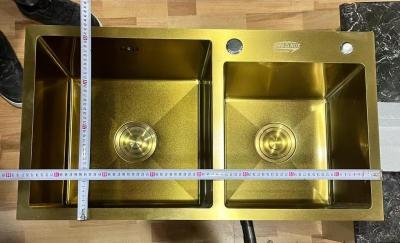 China 780*430mm Etc Modern Construction Rectangular Kitchen Sink Stainless for sale