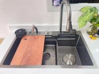 China Nano Finish Apron Stainless Steel Kitchen Sink High Heat Resistance And Durability for sale