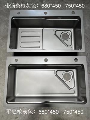 China 1 Bowl Topmount Kitchen Sink With 18/10 Chromium / Nickel Stainless Steel Rectangular Design for sale