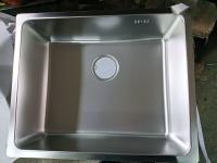 China Stainless Steel Sink Top Mount with Big And Small Bowl No Pre-drilled Faucet Holes for sale