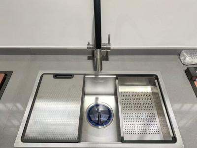China 18/10 Nickel Steel Material Undermount Stainless Steel Single Bowl Sink with Required Overflow for sale