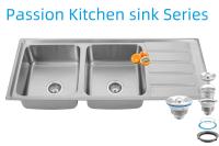 China 1200 X 500 Mm Corner Stainless Steel Kitchen Sink Rear Drain Placement for Your Restaurant Kitchen for sale